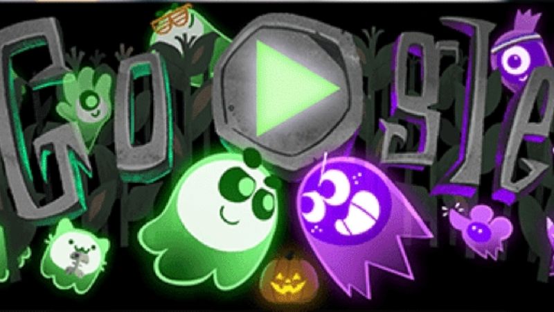 ¿Ya jugaste con el doodle de Google en homenaje a la noche de brujas?