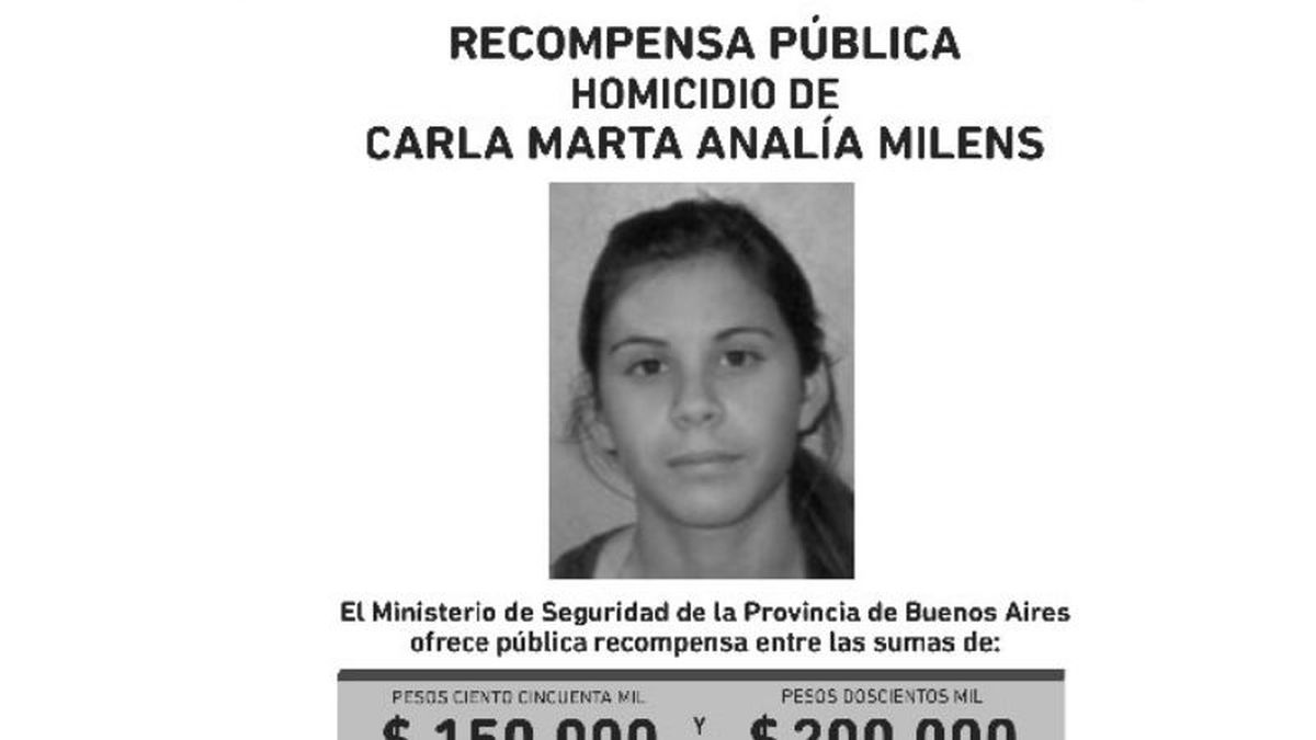 Dan recompensa por datos sobre el crimen de Carla Milens
