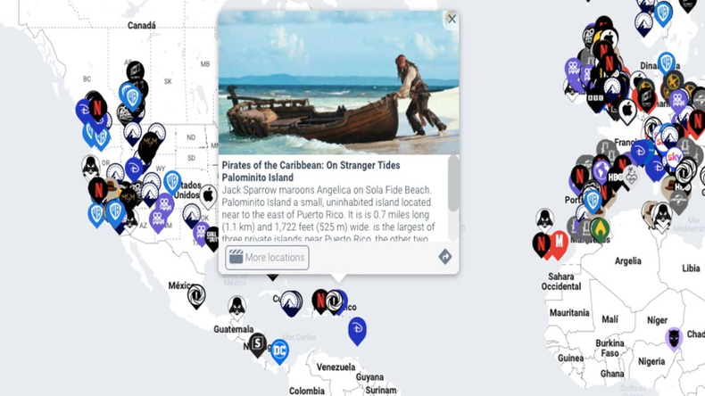 CineMapper: un mapa interactivo para conocer donde se filmaron tus películas y series favoritas