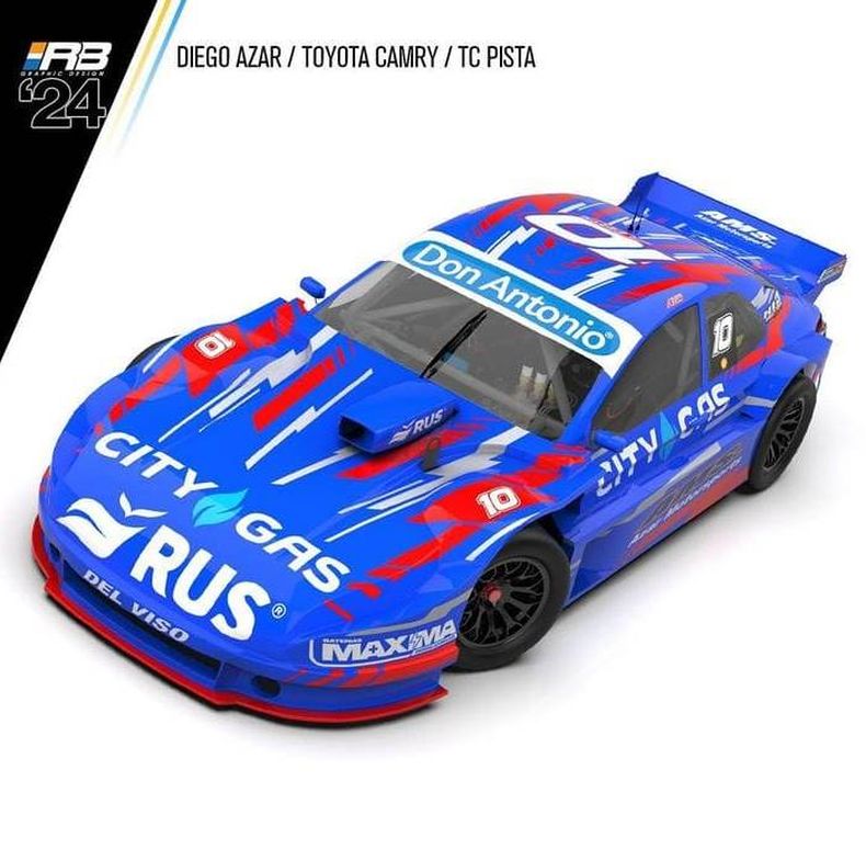 Diego Azar presentó el Toyota con que correrá en el TC Pista