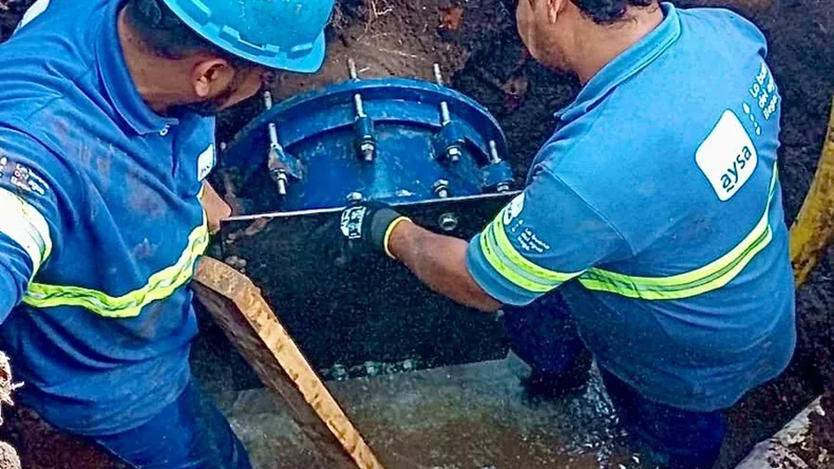 Obras de Aysa: podría faltar agua en Del viso y Lagomarsino