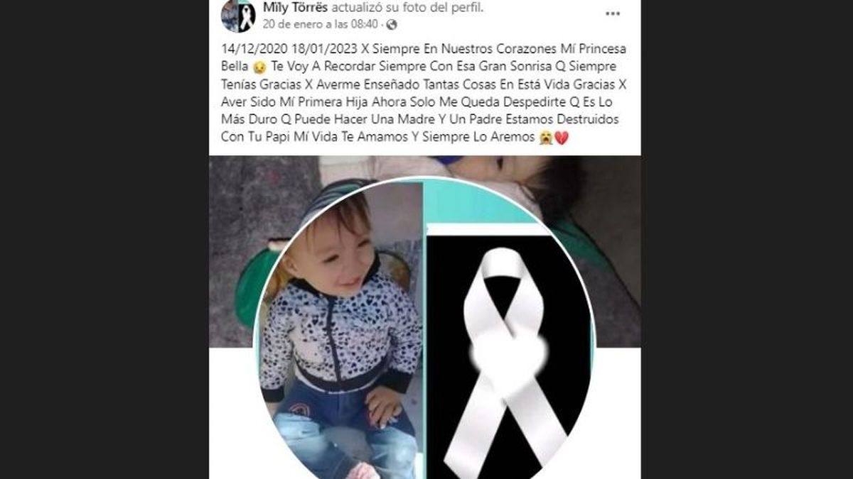 Los posteos de la mujer acusada de matar a su hija: Perdón, bebé hermosa