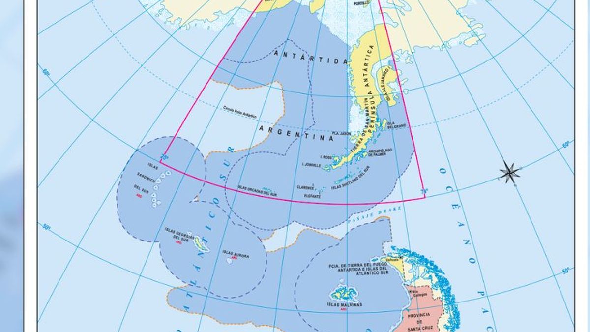 ¡Nuevo mapa bicontinental de Argentina!