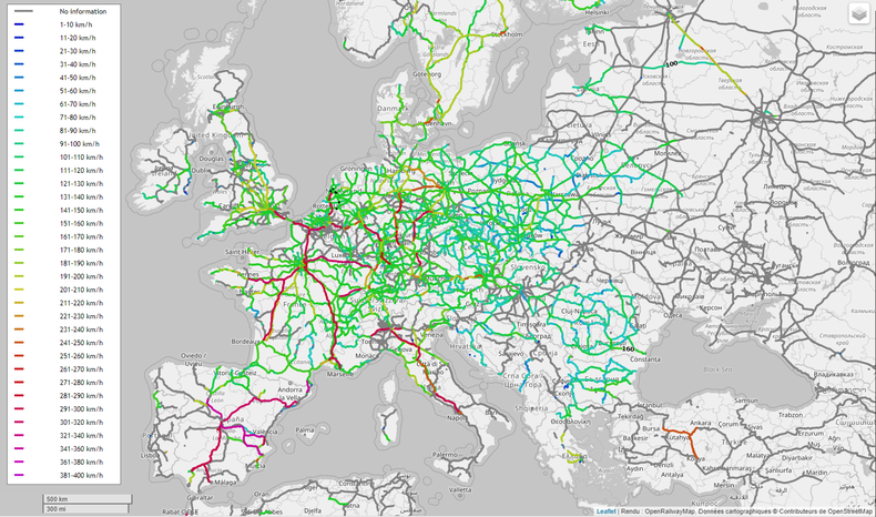 Los trenes del mundo en un solo mapa interactivo