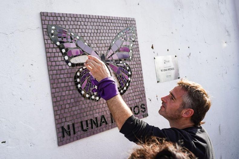 Ni Una Menos: con un mural, el Municipio conmemoró el 3J