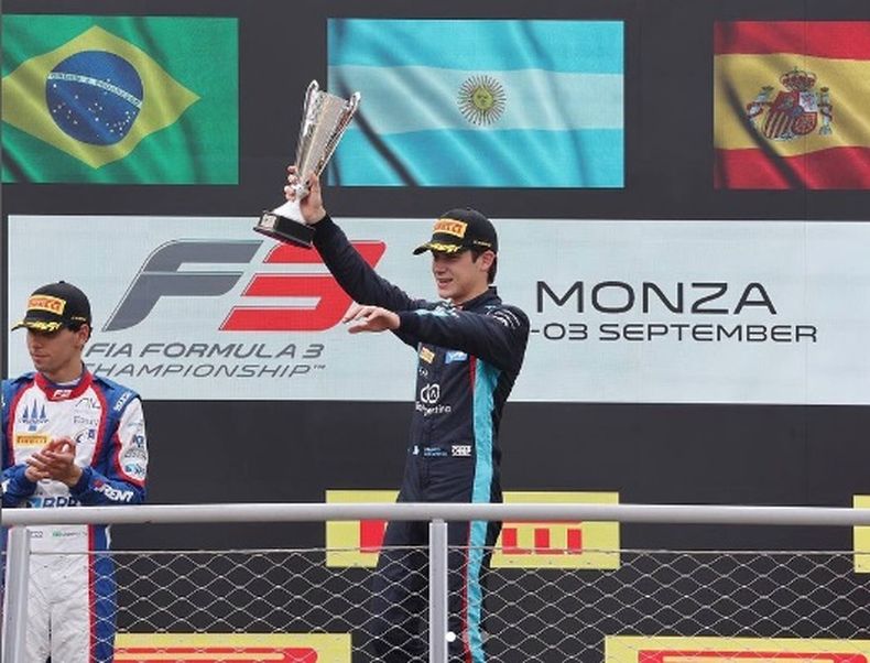 Franco Colapinto dedicó el triunfo en Monza a los argentinos