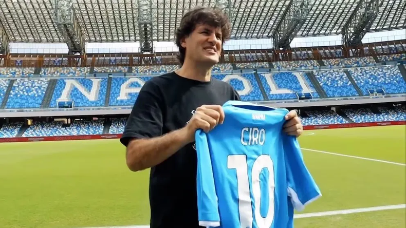 Ciro y su emotivo homenaje a Diego Maradona en Nápoles