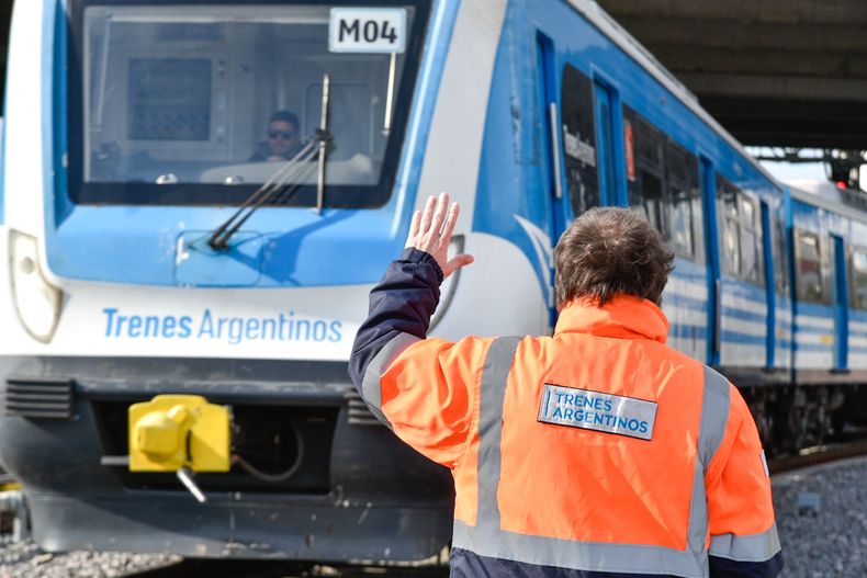 Trabajos en el tren San Martín para mejorar el sistema de frenos